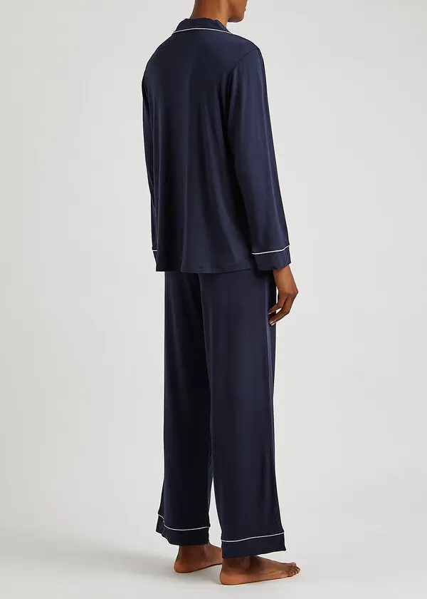 Eberjey Gisele Stretch-jersey Pyjama - Navy