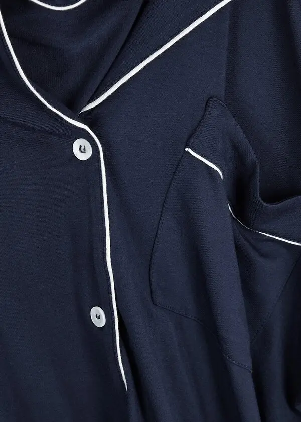 Eberjey Gisele Stretch-jersey Pyjama - Navy