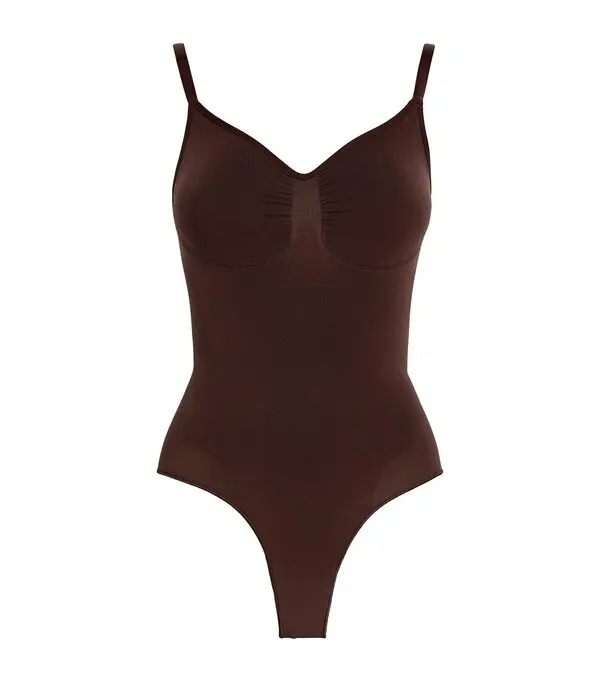 SKIMS Sculpt Brief Bodysuit - Brown
