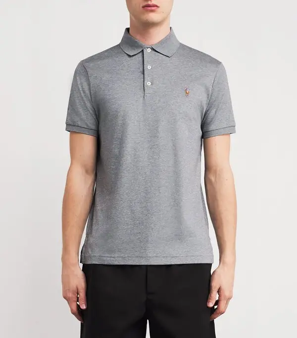 Polo Ralph Lauren Cotton Custom-fit Polo Shirt - Grey