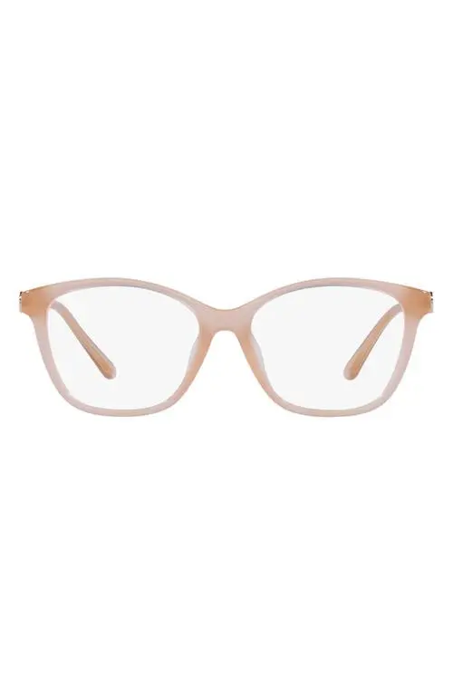 Michael Kors 55mm Square Optical Eyeglasses - Milky Pink