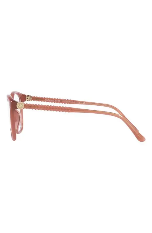 Michael Kors 55mm Square Optical Eyeglasses - Pink