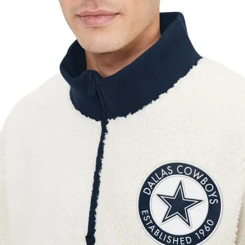 Tommy Hilfiger Dallas Cowboys Jordan Sherpa Quarter-zip Jacket