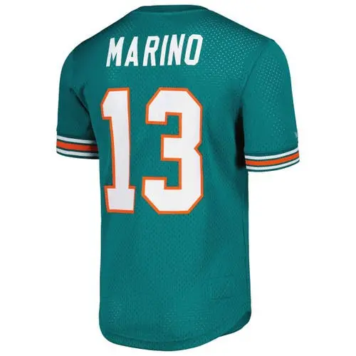 Mitchell & Ness Dan Marino Miami Dolphins Retired Player Mesh Top