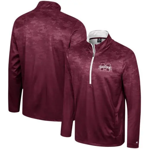 COLOSSEUM Mississippi State Bulldogs The Machine Half-zip Jacket