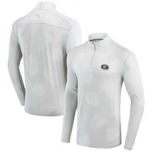 Tommy Bahama Georgia Bulldogs Delray Frond Islandzone Half-zip Jacket