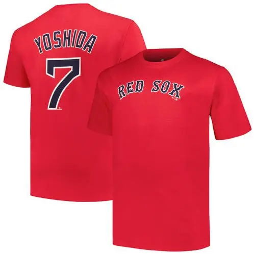 Profile Masataka Yoshida Boston Sox Big & Tall Name & Number T-shirt - Red