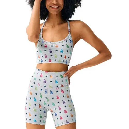 Terez Los Angeles Dodgers Tlc Rainbow Shorts