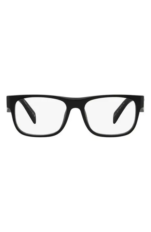 Prada 55mm Square Eyeglasses - Black