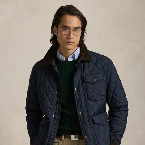 Ralph Lauren The Beaton Quilted Jacket - College Navy