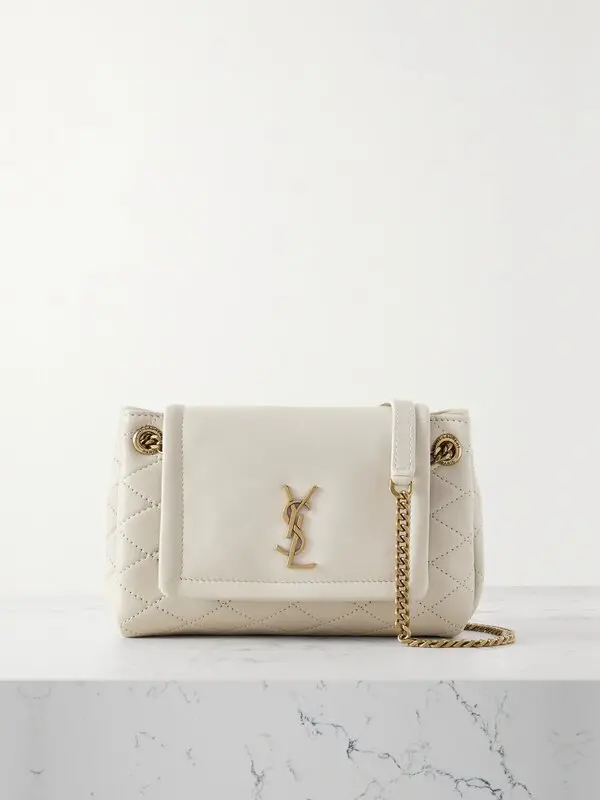 Saint Laurent Nolita Mini Shoulder Bag - Neutrals