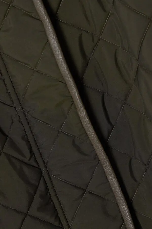 Purdey Estate Leather-trimmed Quilted Jacket