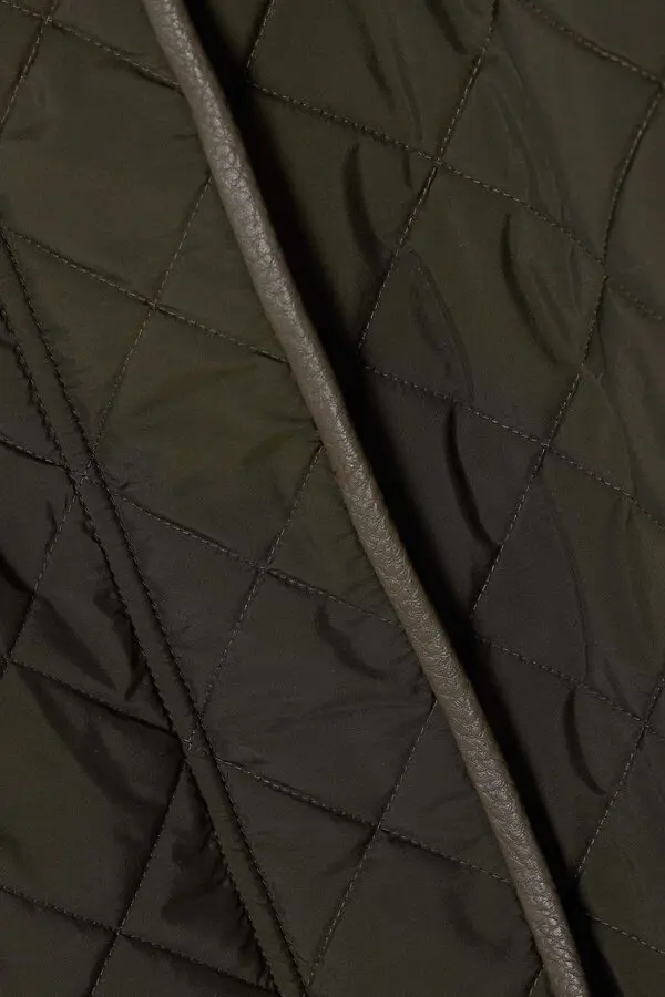 Purdey Estate Leather-trimmed Quilted Jacket