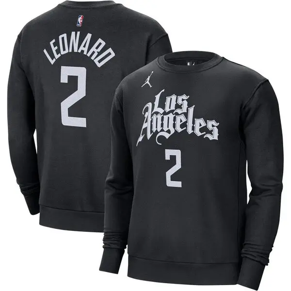 JORDAN BRAND Kawhi Leonard La Clippers Statement Name & Number Pullover Sweatshirt