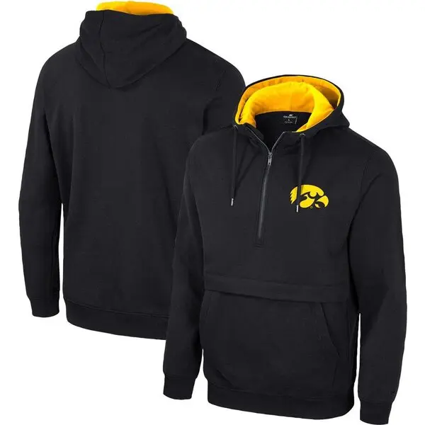 COLOSSEUM Iowa Hawkeyes Half-zip Hoodie