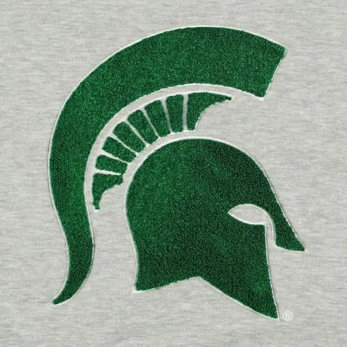 GAMEDAY COUTURE Michigan State Spartans In It To Win It Sporty Mock Neck Pullover Sweatshirt