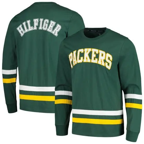 Tommy Hilfiger Gold Bay Packers Nolan Long Sleeve T-shirt - Green
