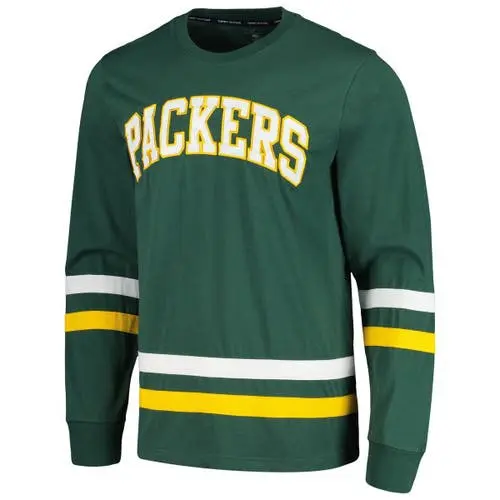 Tommy Hilfiger Gold Bay Packers Nolan Long Sleeve T-shirt - Green