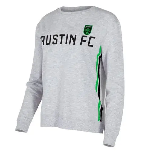 CONCEPTS SPORT Austin Fc Cedar Tri-blend Long Sleeve T-shirt - Gray