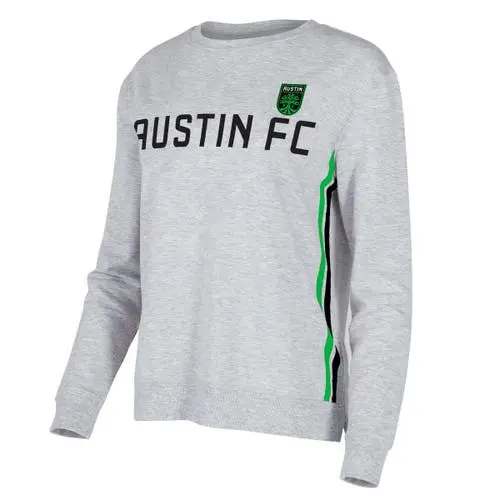 CONCEPTS SPORT Austin Fc Cedar Tri-blend Long Sleeve T-shirt - Gray