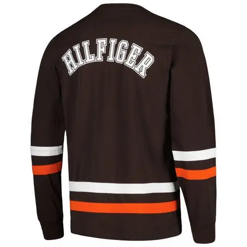 Tommy Hilfiger Orange Cleveland S Nolan Long Sleeve T-shirt - Brown