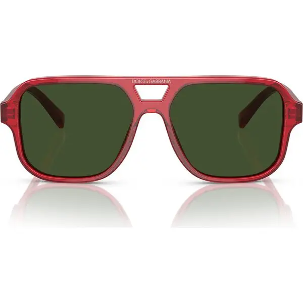 Dolce & Gabbana Pilot Sunglasses - Red/dark Green