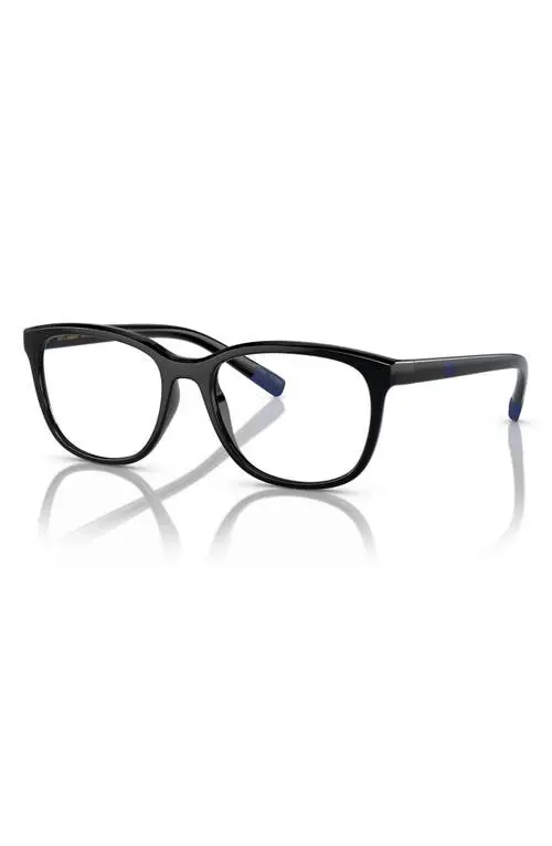 Dolce & Gabbana 50mm Rectangular Eyeglasses - Black/clear Blue Light