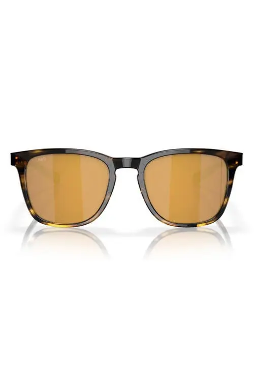 COSTA DEL MAR Sullivan 53mm Square Sunglasses - Tortoise/gold Mirror