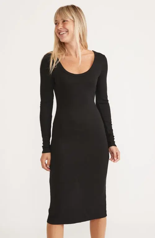 Marine Layer Lexi Ribbed Midi Dress
