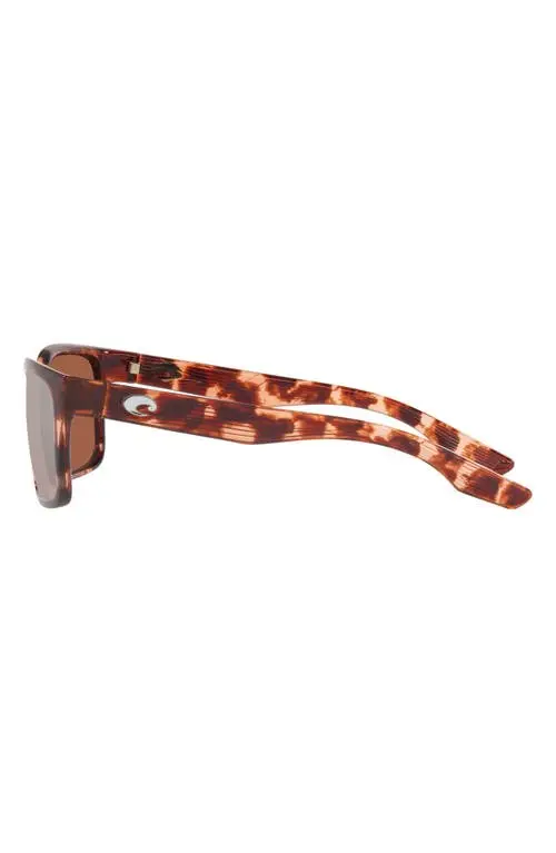 COSTA DEL MAR Palmas 57mm Polarized Rectangular Sunglasses