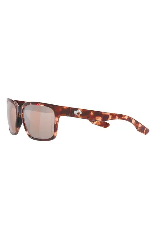 COSTA DEL MAR Palmas 57mm Polarized Rectangular Sunglasses