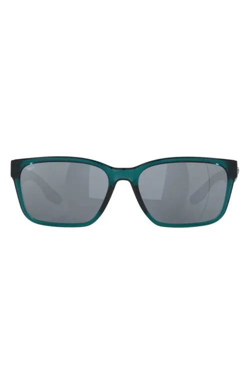 COSTA DEL MAR Palmas 57mm Polarized Rectangular Sunglasses