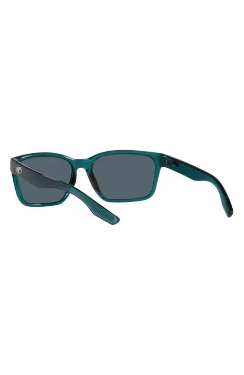 COSTA DEL MAR Palmas 57mm Polarized Rectangular Sunglasses