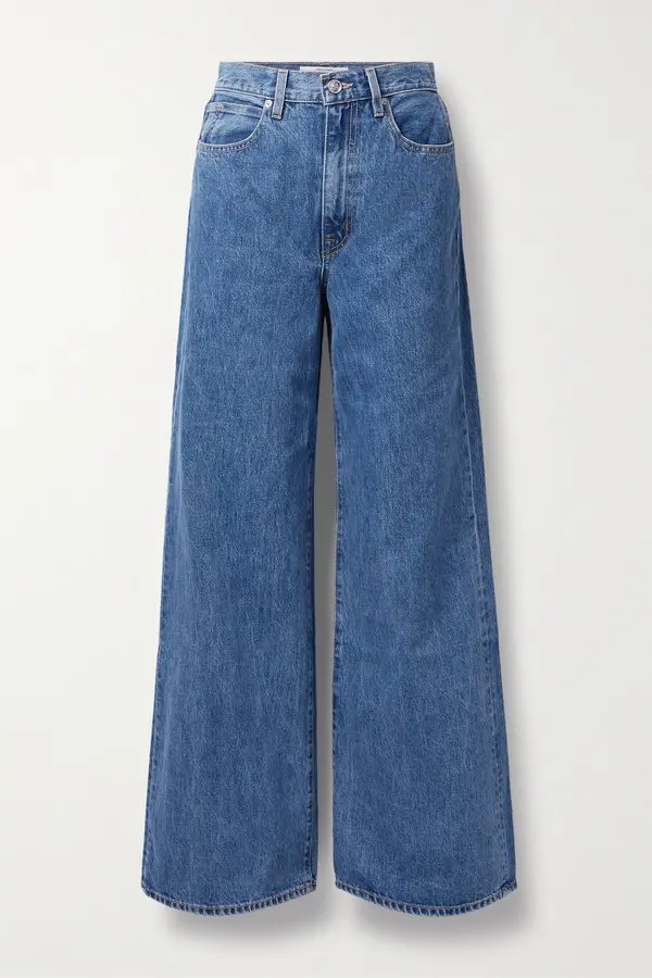 SLVRLAKE Eva High-rise Wide-leg Jeans - Blue