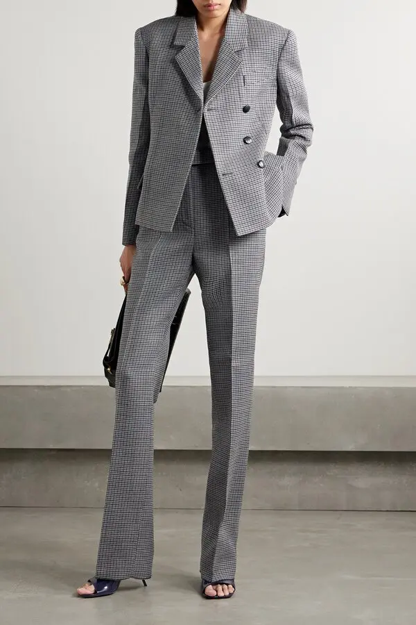 FERRAGAMO Houndstooth Wool Blazer