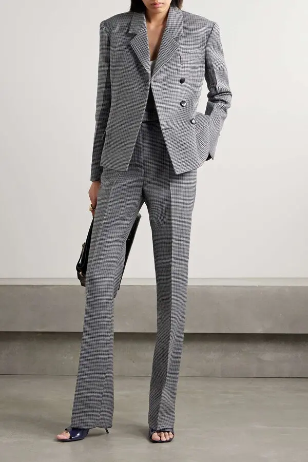 FERRAGAMO Houndstooth Wool Blazer