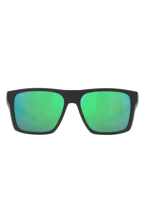 COSTA DEL MAR Pargo Square Sunglasses - Green Mirror