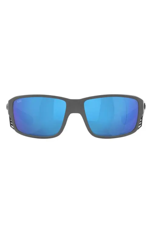 COSTA DEL MAR Pargo Square Sunglasses - Matte Gray