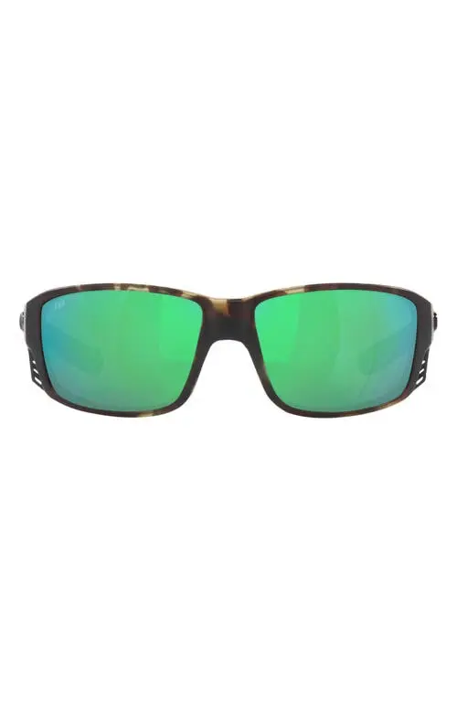 COSTA DEL MAR Pargo Square Sunglasses - Matte Green