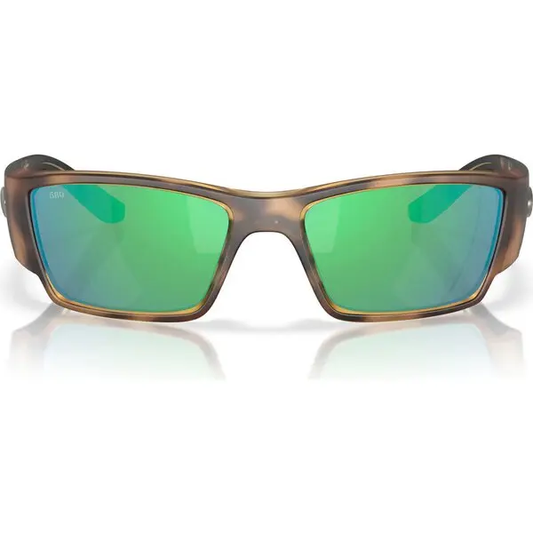 COSTA DEL MAR Corbina Pro Rectangular Sunglasses - Matte Tortoise/ Green 580g