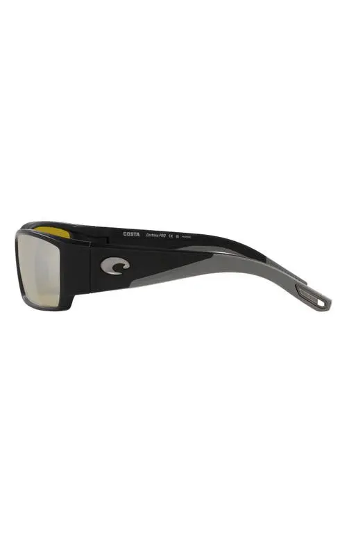 COSTA DEL MAR Corbina Pro Rectangular Sunglasses - Silver