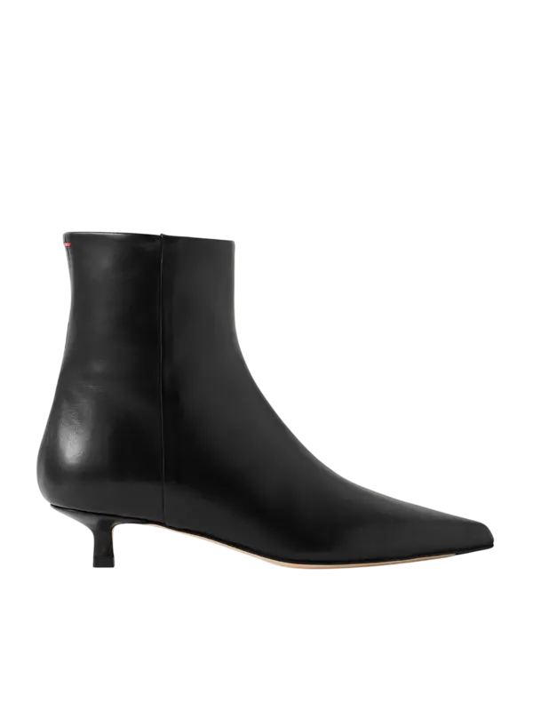 AeydĒ Sofie Leather Ankle Boots - Black