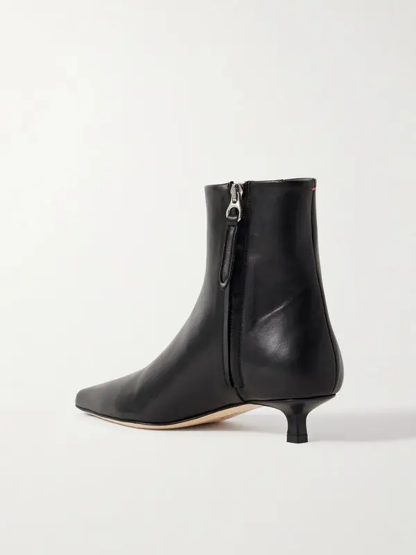 AeydĒ Sofie Leather Ankle Boots - Black