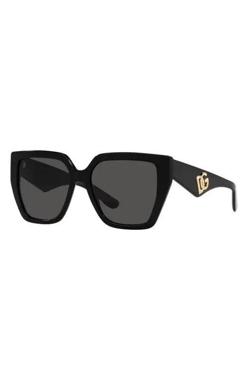 Dolce & Gabbana 55mm Square Sunglasses - Black