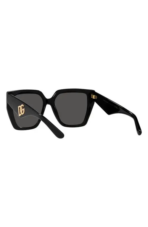 Dolce & Gabbana 55mm Square Sunglasses - Black