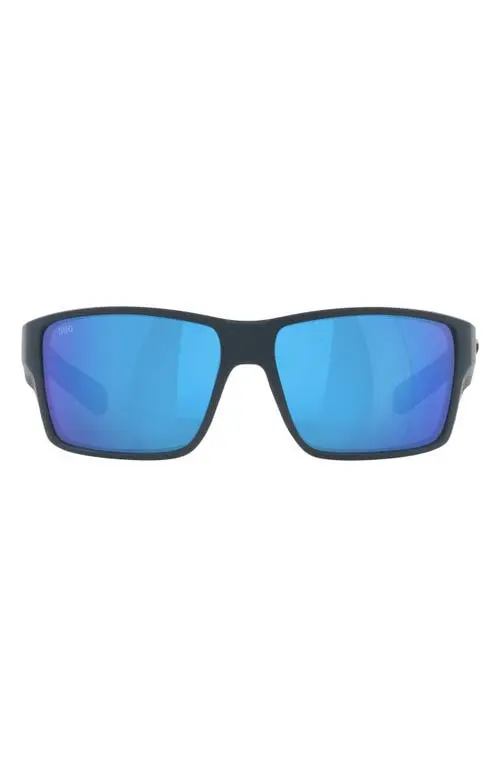 COSTA DEL MAR 63mm Polarized Square Sunglasses - Blue Mirror