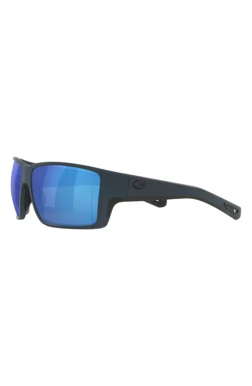 COSTA DEL MAR 63mm Polarized Square Sunglasses - Blue Mirror