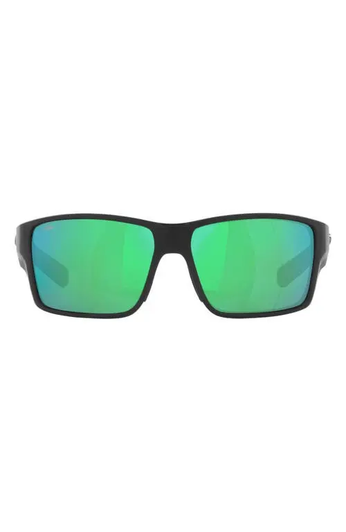 COSTA DEL MAR 63mm Polarized Square Sunglasses - Green Mirror