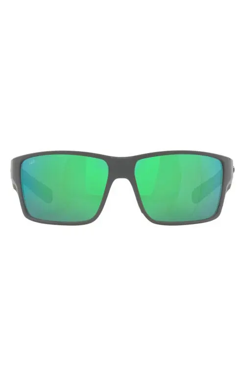 COSTA DEL MAR 63mm Polarized Square Sunglasses - Matte Green