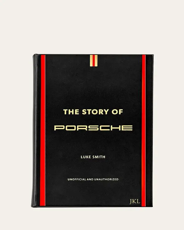 GRAPHIC IMAGE The Story Of Porsche" Leather Bound Book Luke Smith - Black